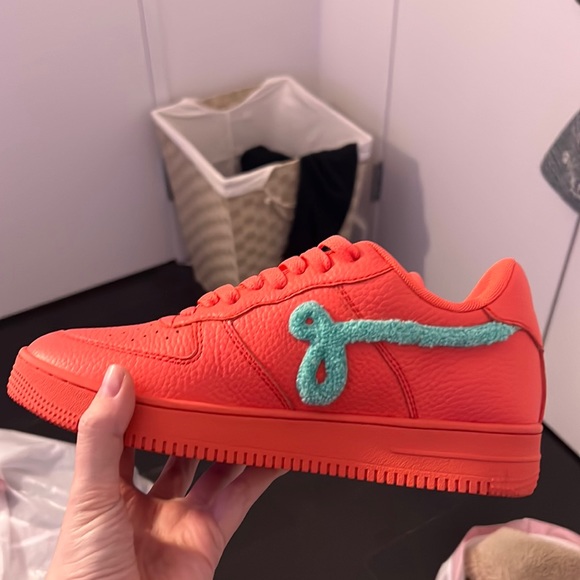 John Geiger | Shoes | John Geiger Orange And Teal Sneakers | Poshmark